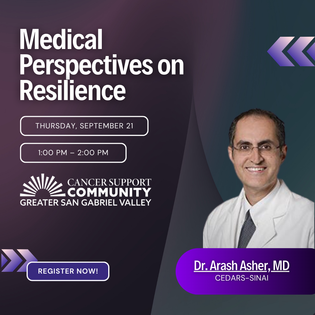 Medical Perspectives on Resilience – Cancer Support Community Greater ...