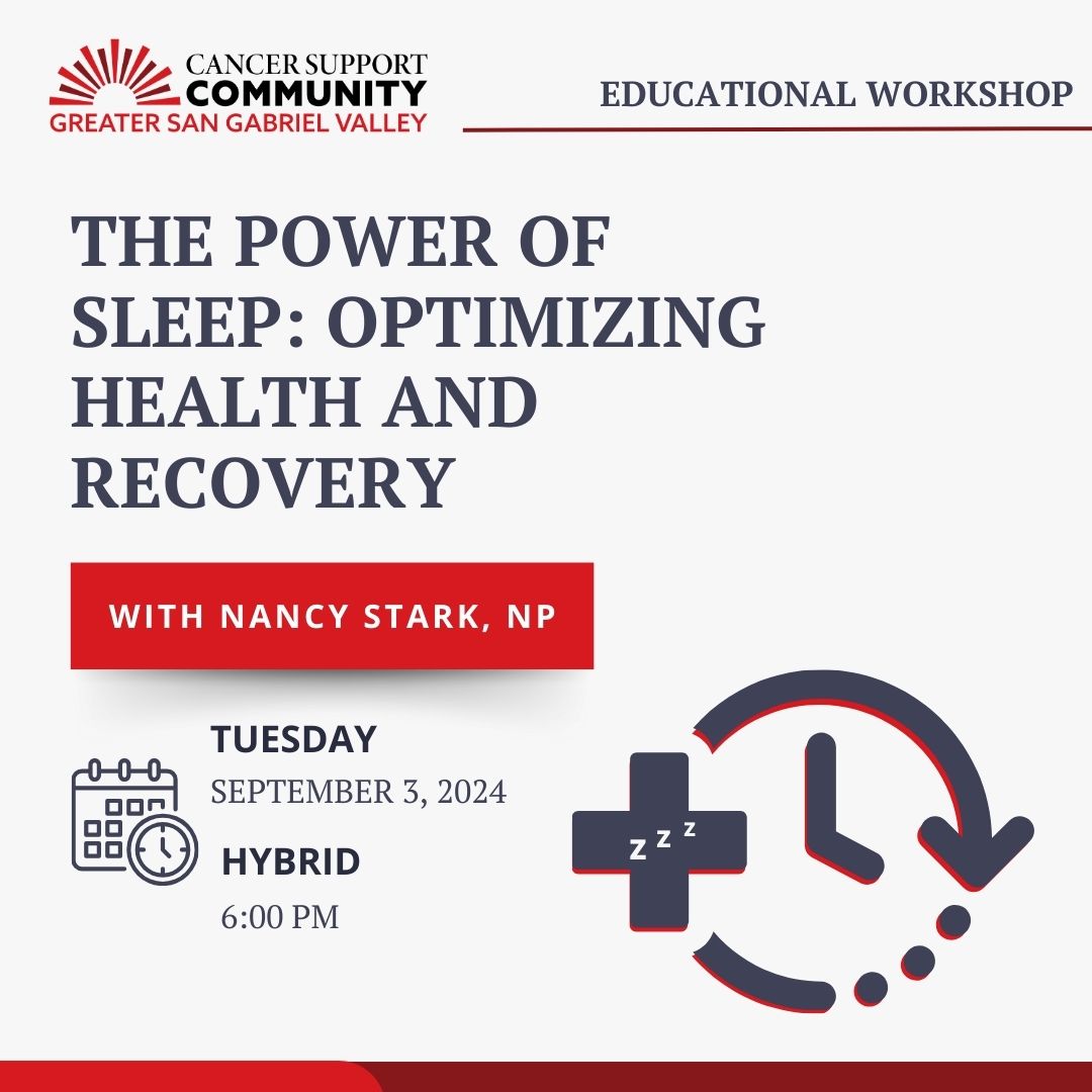 The Power of Sleep: Optimizing Health and Recovery – Cancer Support ...