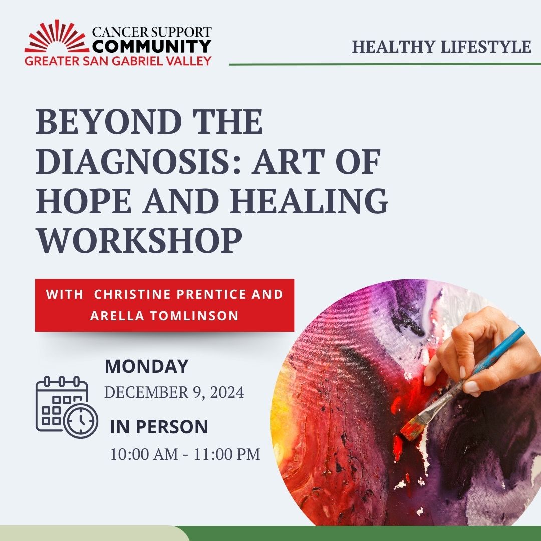 Beyond the Diagnosis: Art of Hope and Healing Workshop – Cancer Support ...