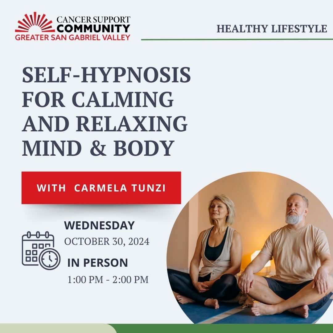 Self Hypnosis for Calming and Relaxing Mind & Body – Cancer Support ...