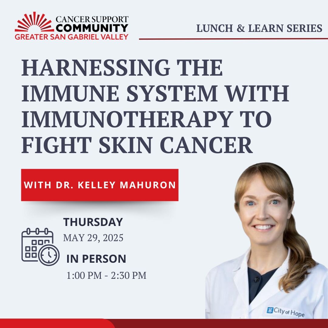 Lunch and Learn: Harnessing the Immune System with Immunotherapy to ...