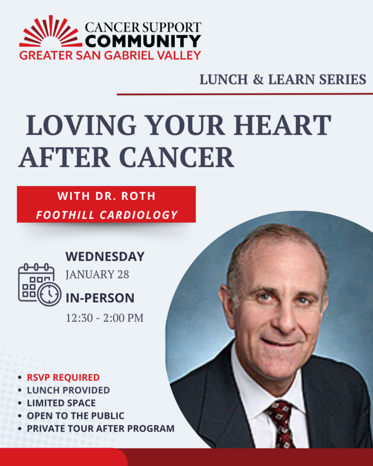 Lunch & Learn: Loving Your Heart After Cancer – Cancer Support ...